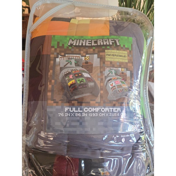 Minecraft | Bedding | Nip Minecraft Full Comforter Reversible Bedding ...